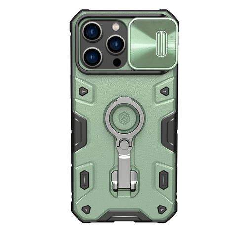 Maskica Nillkin CamShield Armor Pro Za IPhone 14 Pro Max 6 7 Zelena