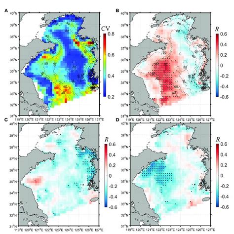 A The Coefficient Of Variation Cv For The Monthly Mean Chl A In Download Scientific Diagram