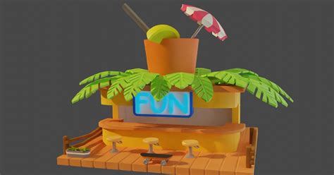 Low Poly Beach Environment Pack 3d Environments Unity Asset Store