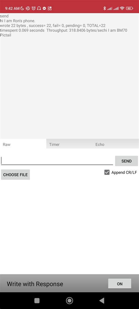 Transmit And Receive Data From Bm70 And Microchip Bluetooth Data App