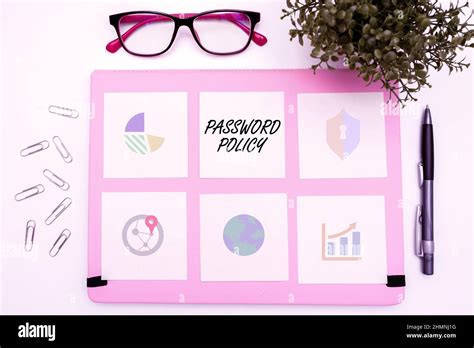 Conceptual Display Password Policy Word Written On First Line Of Protection Against Any