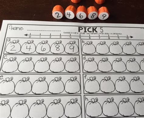 October Math Centers Made Fun With Pumpkin Candy October Math Centers October Math Math Centers