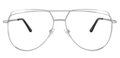 Bruno Aviator Lined Bifocal Glasses Silver Mens Eyeglasses Payne