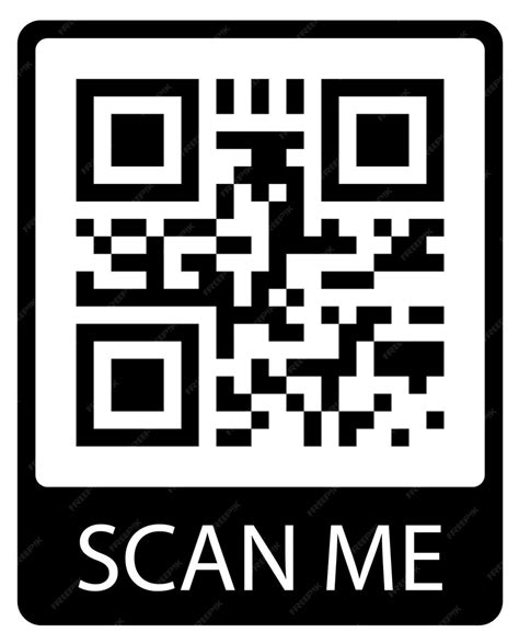Premium Vector Qr Code With Text Scan Me Identity Concept In Phone