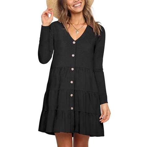 Pntutb Womens Clearance Womens Summer Print Causal V Neck Button Short