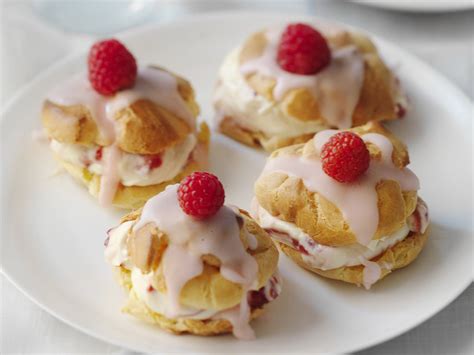 Marbled Raspberry Mascarpone Puffs Womens Weekly Food