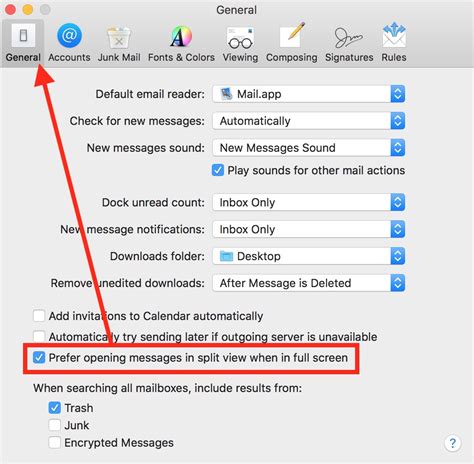 MacOS High Sierra How To Disable Split View In Mail The Mac Observer