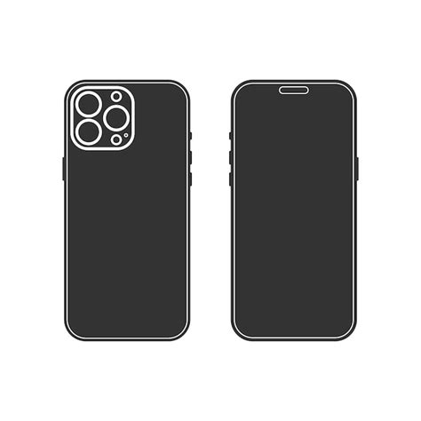 Premium Vector Smartphone Icon Electronics Symbol Modern Simple