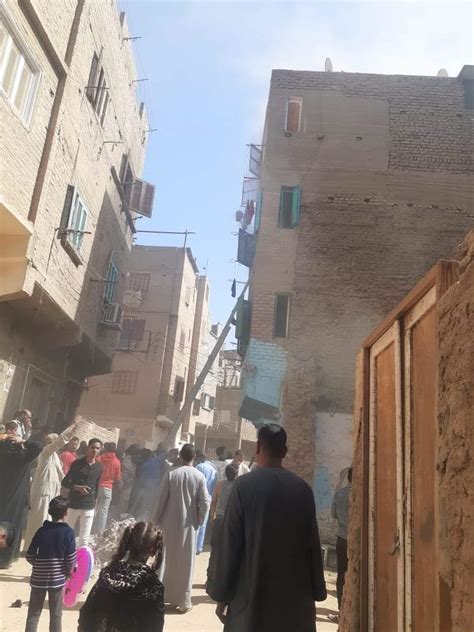 نشوب حريق بمنزل مكون من 4 طوابق بسبب ماس كهربائي في قنا │ صور