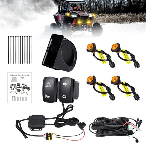 Opp Ulite 4 In 1 Amber Led Utv Turn Signal Kit Universal Utv Atv