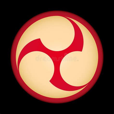 Japanese Tomoe Design A Comma Like Swirl Symbol And Taiko Drum Pattern