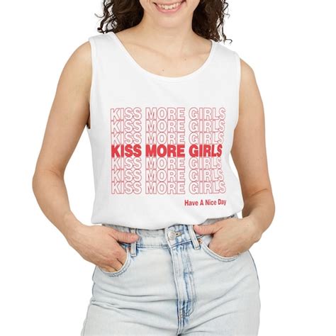 Kiss More Girls Tank Etsy