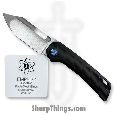 Empedc Emprelbwblbk Relative Folding Knife Satin Elmax Bowie