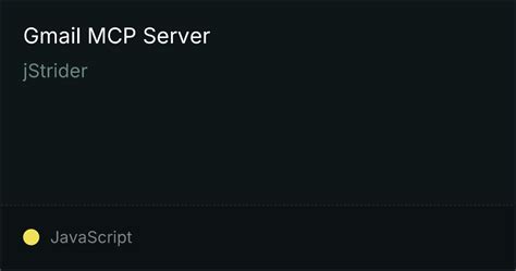Score Gmail MCP Server Glama