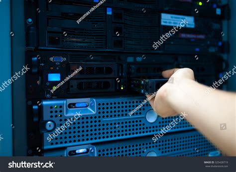 Man Fix Server Network Data Center Stock Photo 325428719 Shutterstock