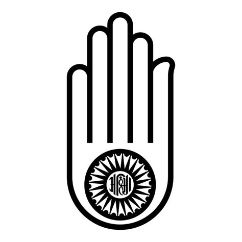 Hand Akhimsa Ahimsa Arm Jainism Jain Religion Symbol Dharma Ahinsa Icon