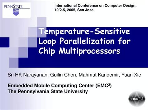 Ppt Temperature Sensitive Loop Parallelization For Chip Multiprocessors Powerpoint