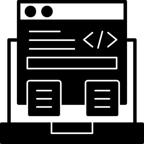 Code Framework Icon Design 49174426 Vector Art At Vecteezy