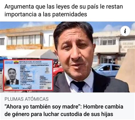 Si Un Hombre Se Percibe Como Mujer Madre En El Trabajo Le Deben Dar