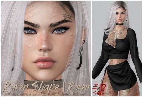 Second Life Marketplace Exo Evox Shape Raven