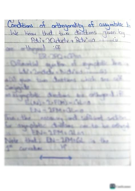 Solution Differential Geometry Msc Mathematics Q Define Conditions Of