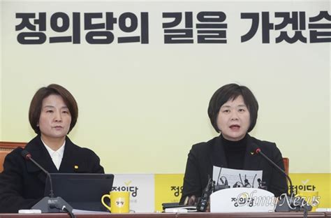 이정미 정의당 대표가 2일 서울 여의도 국회에서 열린 오마이포토