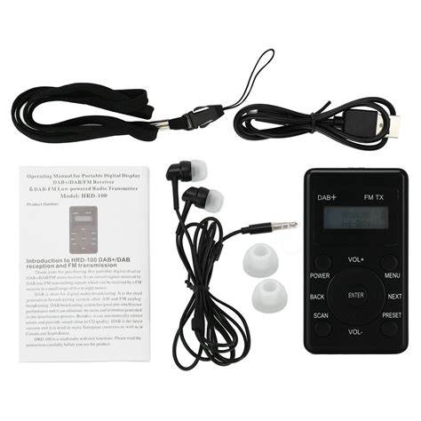 Receptor De Radio Digital De Bolsillo Portátil Dab Dab Compatible Con