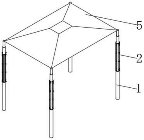 一种古建筑修复用夜间警示型遮挡棚的制作方法