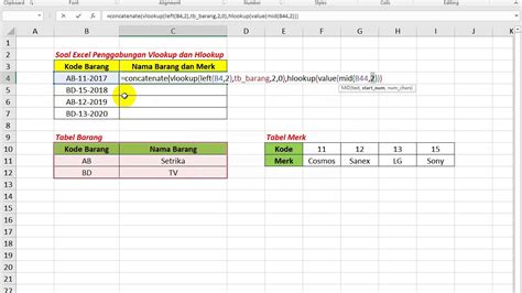 Video Tutorial VLOOKUP Dan HLOOKUP