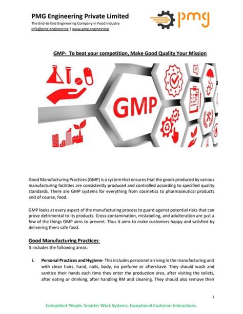 Good Manufacturing Practices Documentation Inspection Why Audit Is