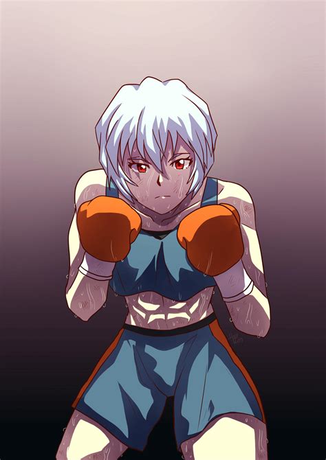 Rei Ayanami Boxing By Hadirutopia On Deviantart