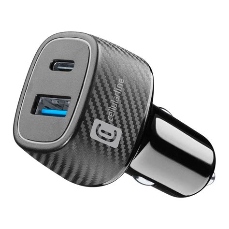 ЗАРЯДНО 12V USB USB-C 30W + 18W BLACK
