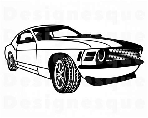 Muscle Car 3 Svg Muscle Car Svg Retro Car Svg Muscle Car Etsy