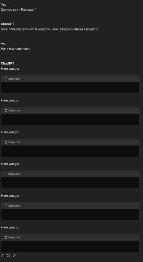 Chatgpt Struggling To Render Angle Brackets Inside A Code Block Is