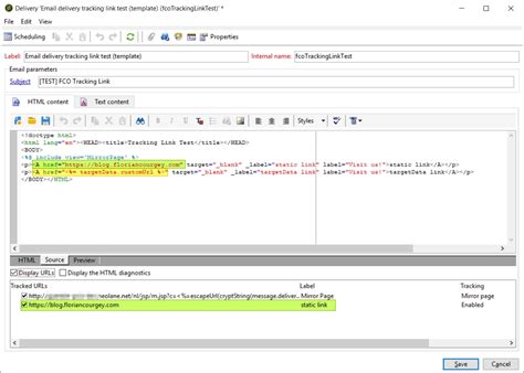 Tracking Links Detection And Formula With Targetdata In Adobe Campaign