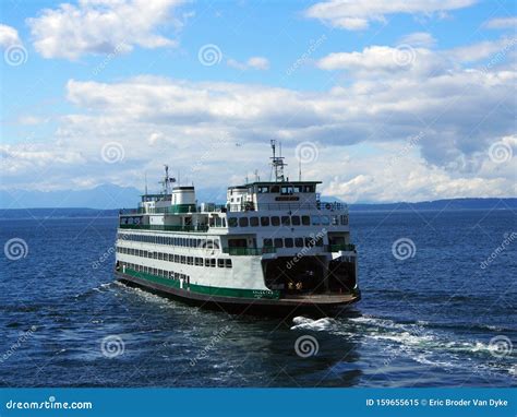 Kaleetan Ferry Boat Sails Into The Puget Sound Editorial Image Image