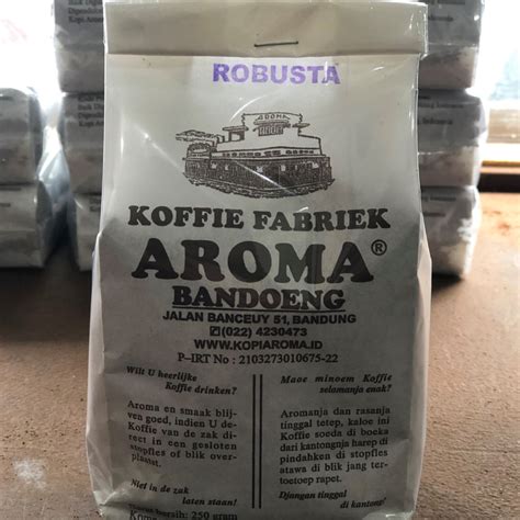 Jual Kopi Aroma Bandung Jenis Robusta 250 Gram Giling Halus Giling