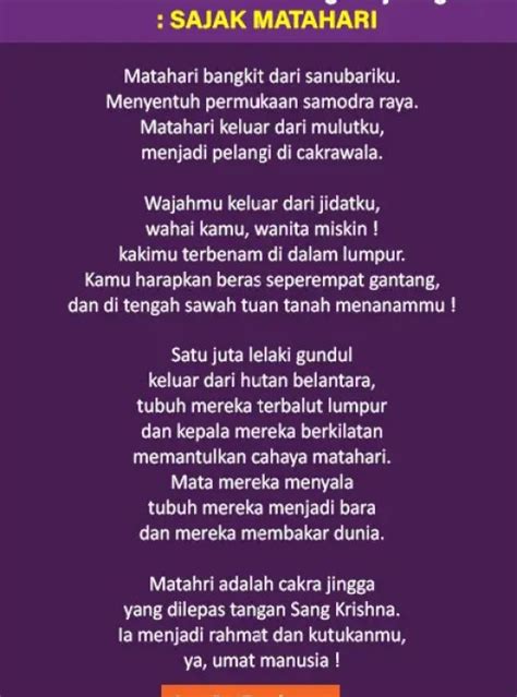 20 Puisi Ws Rendra Karya Fenomenal Yang Melegenda