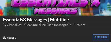Download Essentialsx Messages Multiline On