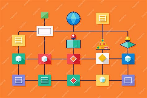 Colorful Abstract Diagram For Data Visualization And Analysis Premium