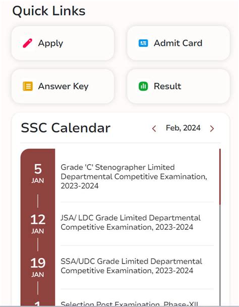 SSC New Official Website Check Ssc Gov In
