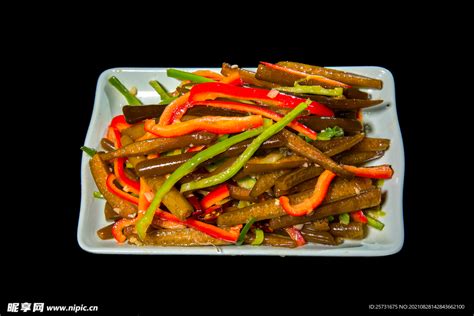 酸辣海笋摄影图 传统美食 餐饮美食 摄影图库 昵图网