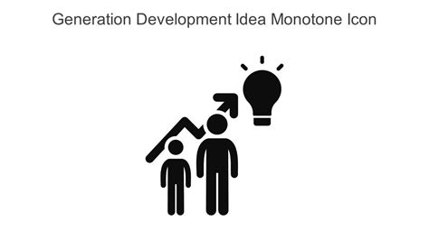 Generation Development Idea Monotone Icon In Powerpoint Pptx Png And Editable Eps Format Ppt Sample