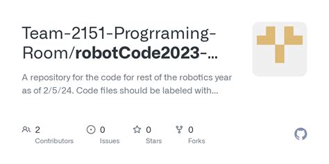 Github Team 2151 Progrraming Roomrobotcode2023 2024 A Repository