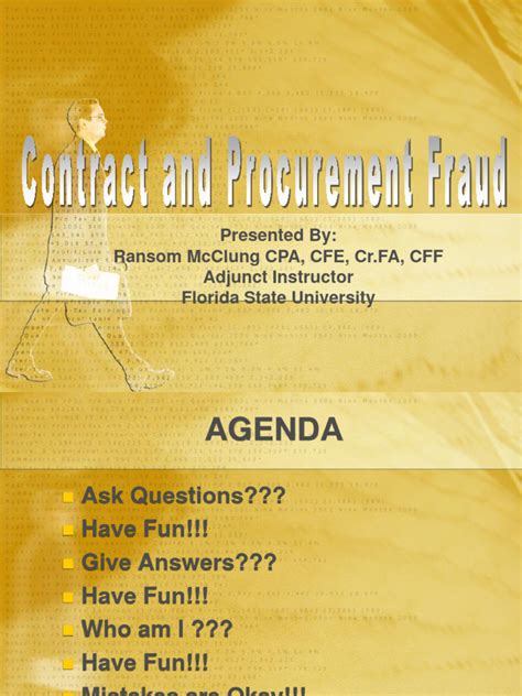 Contract And Procurement Fraud Ppt Download Free Pdf Government