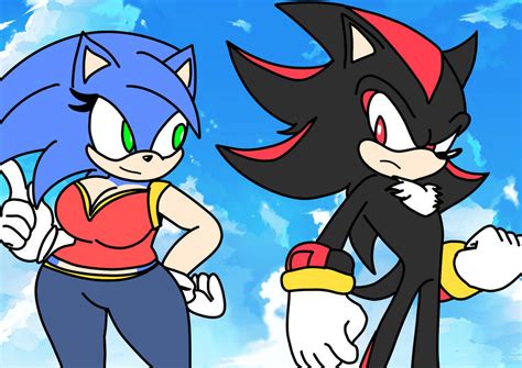 Sonica And Shadow By Acnoshere On Deviantart