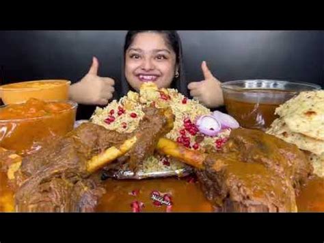 ASMR Eating Mutton Biryani Pani Puri Chicken Noodles ||3x Speed ASMR ...