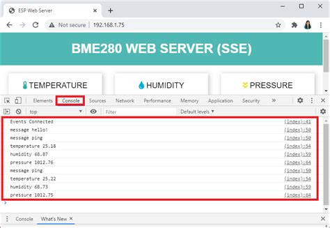 Esp8266 Sensor Readings Web Server Auto Updates Via Server Sent Events