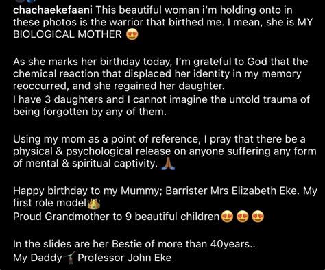 Chacha Eke Finally Reconciles With Mother Celebrates Her Birthday