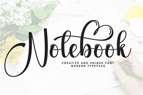 Notebook Font By Roronoa Zoro S P D Creative Fabrica